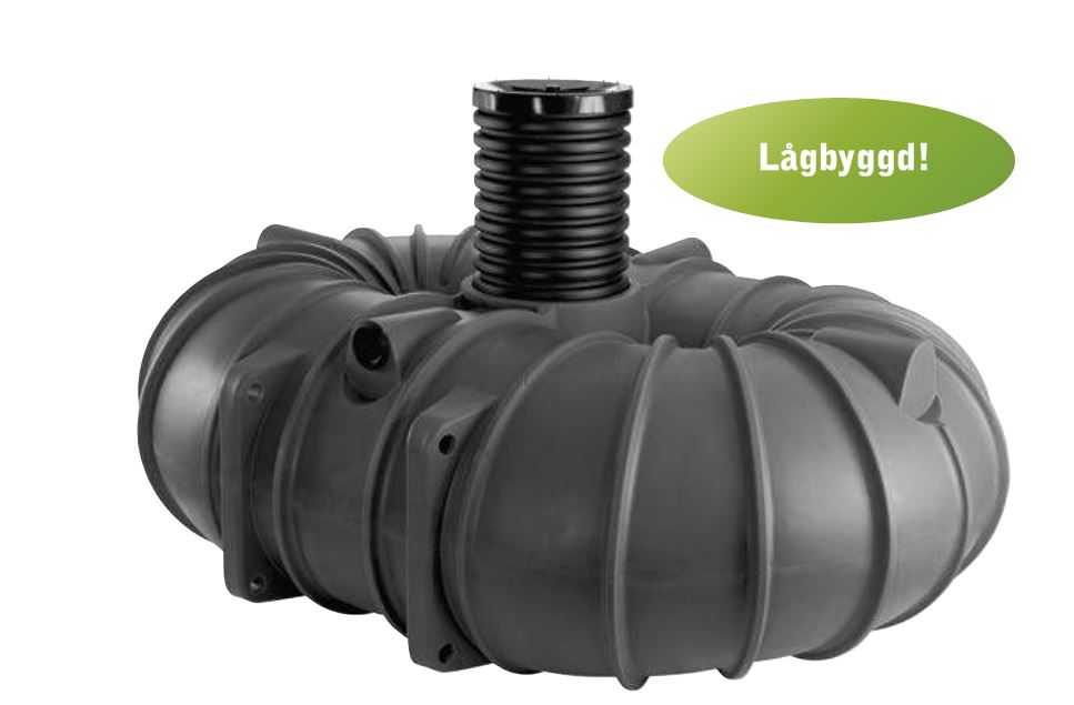 Ecoplus 5 m3, lågbyggd sluten tank